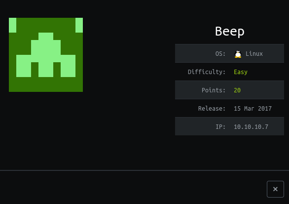 Hack The Box 1 Beep My Infosec Adventures